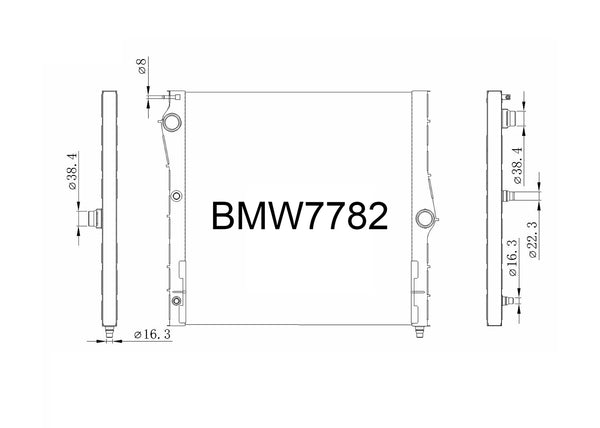 BMW X5 E70 / F15 & X6 E71 & E72 4.4L Petrol & 3.0L Diesel Radiator ...