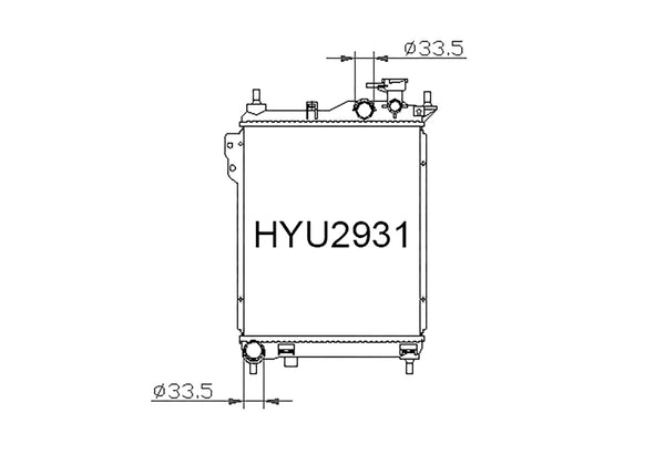 Hyundai Getz TB 1.6L Petrol 2002-2011 Radiator | Fenix Radiators
