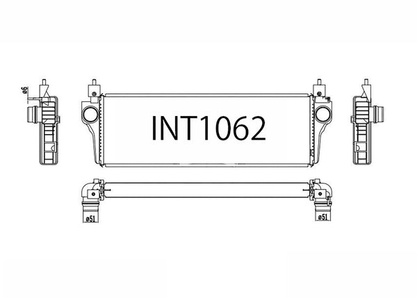 Toyota Hiace GDH300 2.8L Diesel 2019- Intercooler | Fenix Radiators