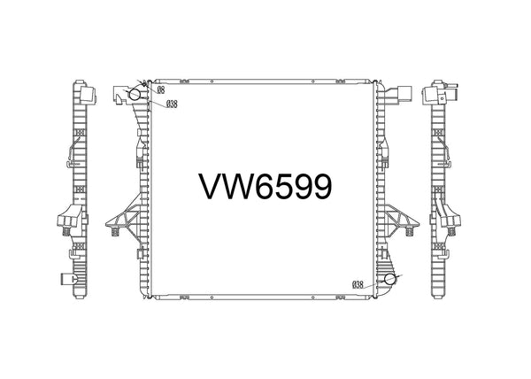 Volkswagen Amarok 2H 3.0L Diesel 2010-2020 Radiator | Fenix Radiators