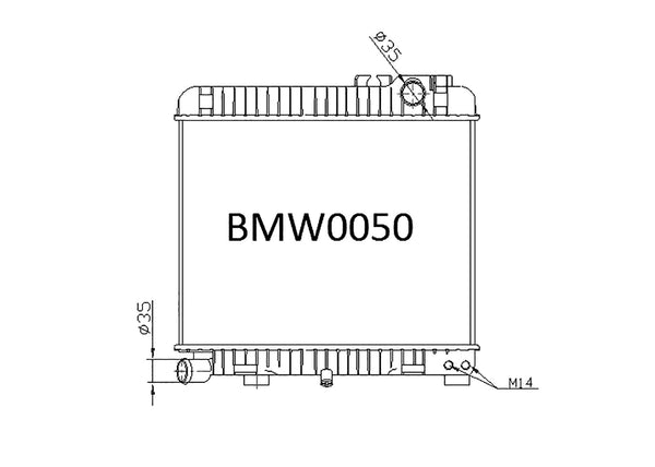 BMW 3 Series [320i / 323i] E21 1977-1982 Radiator