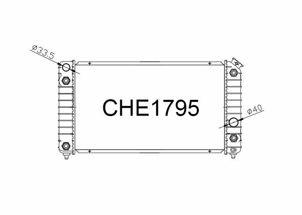 Chevrolet Blazer / Suburban 4.3L Petrol 1995-2005 Radiator