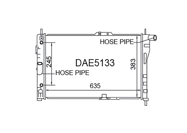 Daewoo Espero Petrol 1995-1997 Radiator