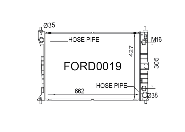 Ford Falcon AU 6Cyl & V8 Petrol 1998-2002 Radiator | Fenix Radiators
