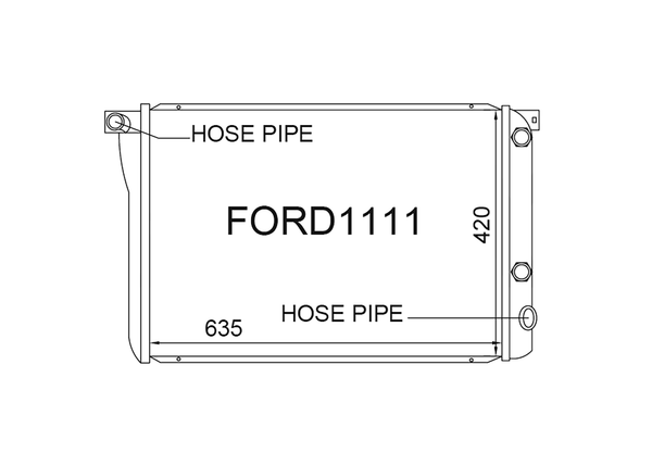 Ford Falcon XG Ute 6Cyl Petrol 1993-1996 Radiator | Fenix Radiators