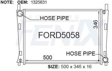 Mazda 2 DY Petrol 2002-2007 Radiator | Fenix Radiators