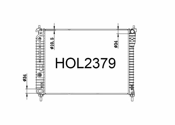 Holden Captiva CG 2.4L / 3.2L Petrol 2006-2011 Radiator
