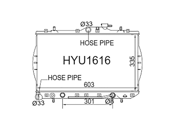 Hyundai Excel / Accent X3 Petrol 1994-1999 Radiator | Fenix Radiators