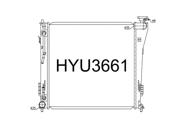 Hyundai i40 1.7L Diesel 2011-2019 Radiator | Fenix Radiators