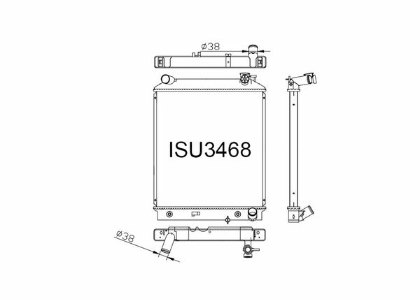 1985 Isuzu Elf NHR Truck Radiator | Fenix Radiators