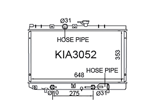 Kia Rio DC 1.3L & 1.5L 2002-2005 [Facelift] Radiator | Fenix Radiators