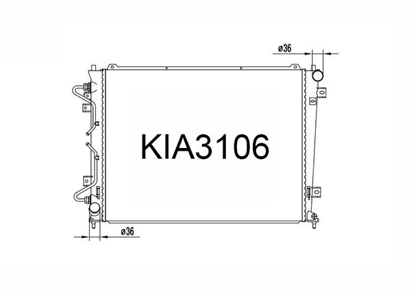 Kia Carens UN 2.0L Diesel 2006-2013 Radiator | Fenix Radiators