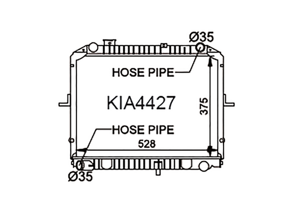 Kia Pregio 2.7L Diesel 2002-2006 Radiator | Fenix Radiators