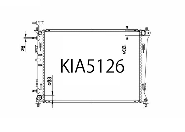 Kia Cerato / Forte TD 1.6L & 2.0L Petrol 2009-2013 Radiator