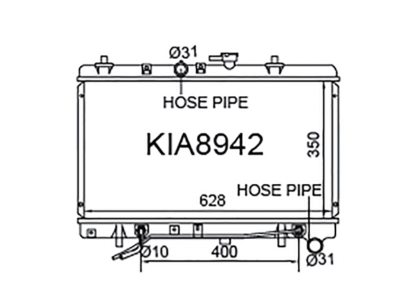 Kia Rio DC Petrol 2003-2005 [Facelift] Radiator | Fenix Radiators