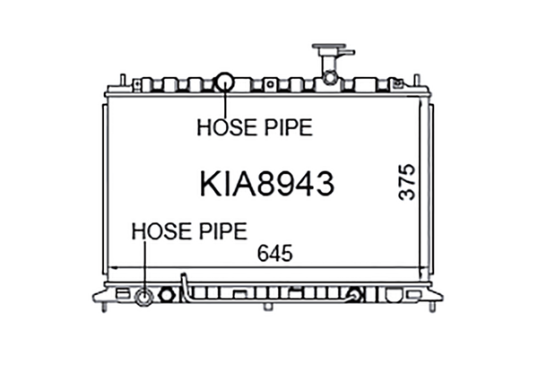 Kia Rio JB Petrol 2005-2011 [Facelift] Radiator | Fenix Radiators