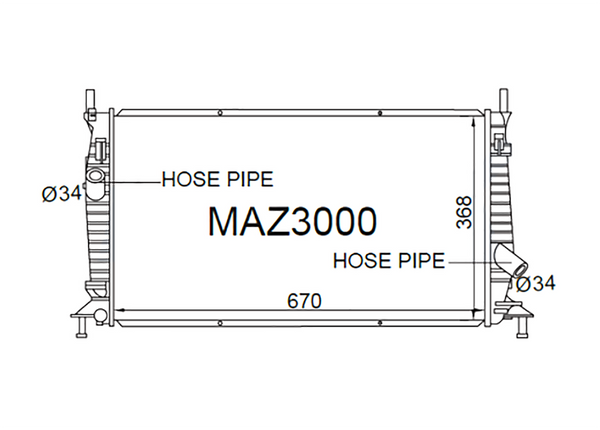 Volvo C30 Diesel 2006-2013 Radiator | Fenix Radiators