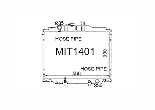 Mitsubishi L300 / Delica 2.4L Petrol 1994-2013 Radiator | Fenix Radiators