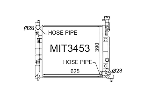 Mitsubishi Colt Z30 1.3L & 1.5L Petrol 2002-2013 Radiator | Fenix Radiators