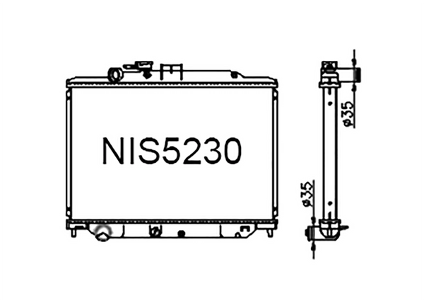 Nissan Caravan / Urvan E25 & E26 2.0L & 2.5L Petrol 2001- Radiator