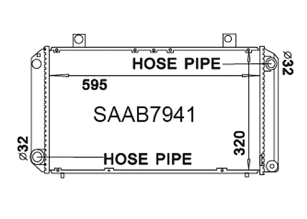 Saab 900 Petrol 1986-1994 Radiator | Fenix Radiators