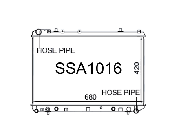 Ssangyong Musso Diesel 1996-2002 Radiator | Fenix Radiators