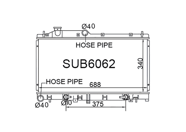 Radiator For Subaru Forester SH 2003-2018 | Fenix Radiators