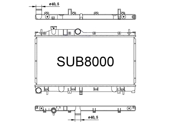 Subaru Impreza Forester Radiator 2012 | Fenix Radiators